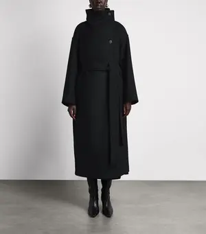JOSEPH Wool-blend Belted Fiore Coat