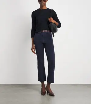 JOSEPH Suede Stretch Duke Trousers