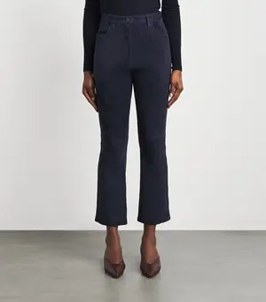 JOSEPH Suede Stretch Duke Trousers