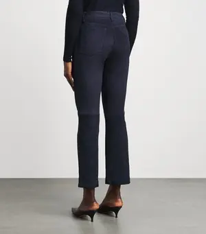 JOSEPH Suede Stretch Duke Trousers