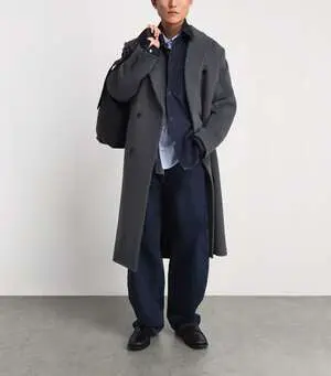 LE17SEPTEMBRE Wool Double-breasted Overcoat
