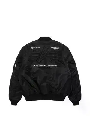 AAPE BY *A BATHING APE Moonface Embossed Bomber Jacket