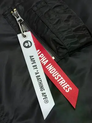 AAPE BY *A BATHING APE Moonface Embossed Bomber Jacket
