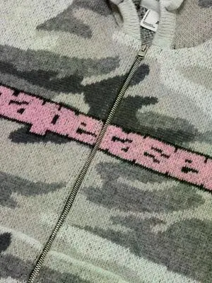 AAPE BY *A BATHING APE X Erased Camo-print Knit Hoodie