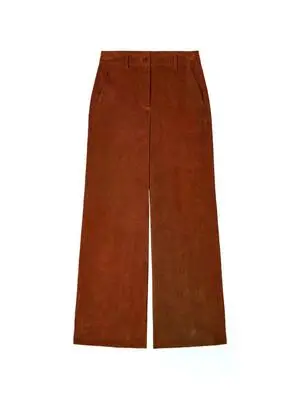 Patrizia Pepe Straight-leg Corduroy Trousers - Brown