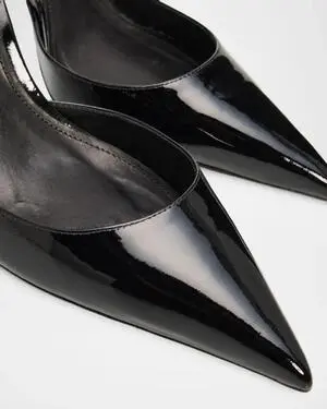 Schutz 90mm Paloma Patent Leather Ankle-strap Pumps - Black