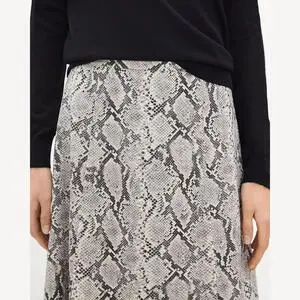 Theory Double Vent Skirt In Python Wool