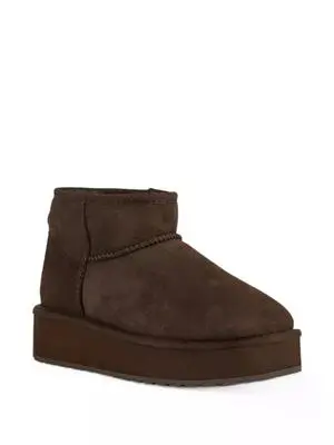 EMU AUSTRALIA Stinger Micro Platform Ankle Boots - Brown