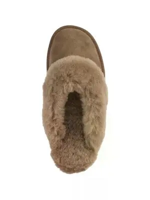 EMU AUSTRALIA Jolie Shearling-lined Suede Slippers