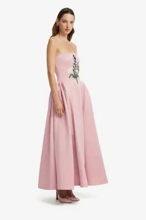 LEO LIN Viola Embellished Bustier Maxi Dress
