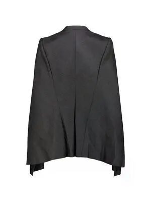 Junya Watanabe Pinstriped Wool Cape-blazer - Grey
