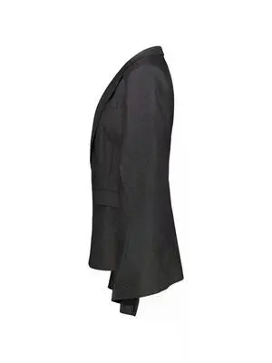 Junya Watanabe Pinstriped Wool Cape-blazer