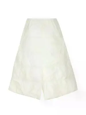Moncler Reversible Wool Twill Padded Midi Skirt