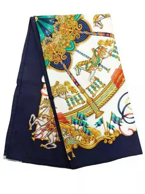 Hermès 1990-2010 Luna Park Silk Scarf 90 Scarves Multicolour