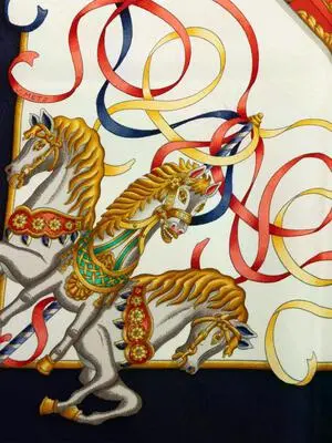 Hermès 1990-2010 Luna Park Silk Scarf 90 Scarves - Multicolour