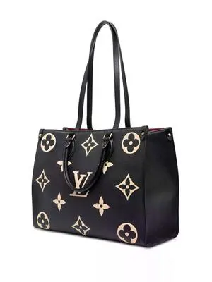LOUIS VUITTON 2021-2026 Bicolor Monogram Empreinte Giant Onthego Mm Satchel