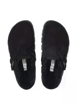 BIRKENSTOCK Boston Chunky Shearling Suede Leather