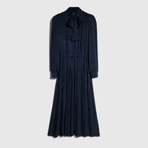 Gucci Animalier Silk Jacquard Chemisier Dress