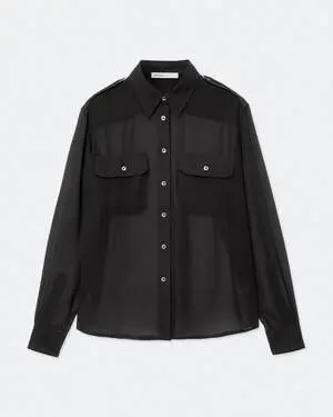 ALLSAINTS Maven Relaxed-fit Military Shirt - Black
