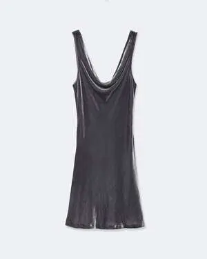 ALLSAINTS Anise Cowl-neck Midi Dress - Grey