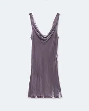 ALLSAINTS Anise Cowl-neck Velvet Mini Dress - Grey