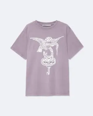 ALLSAINTS Zoro Jules Oversized Graphic T-shirt Grey
