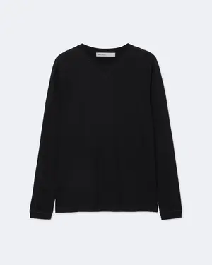 ALLSAINTS Isaac Waffle-knit Long-sleeve T-shirt - Black