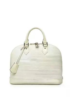 LOUIS VUITTON 2015 Epi Alma Pm Handbag - White