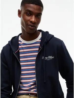 Tommy Hilfiger Script Logo Zip Hoodie