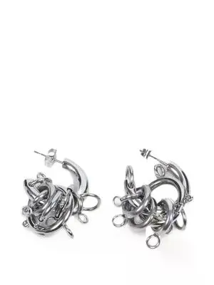 JUSTINE CLENQUET Jay Multi-hoop Earrings - Silver