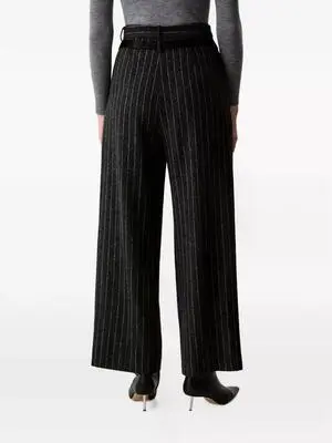 ISABELLE BLANCHE Pinstripe-pattern Pleated Trousers