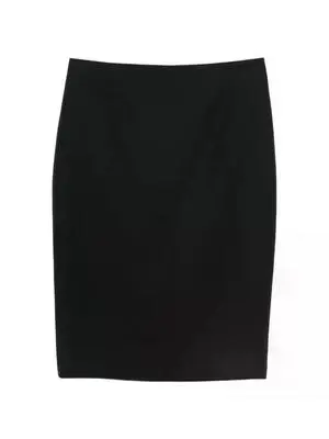 Wardrobe.NYC Midi Pencil Skirt - Black