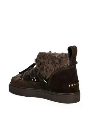 Inuikii Shearling-trim Suede Boots