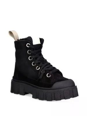 Inuikii Matilda Chunky-sole Lace-up Boots - Black