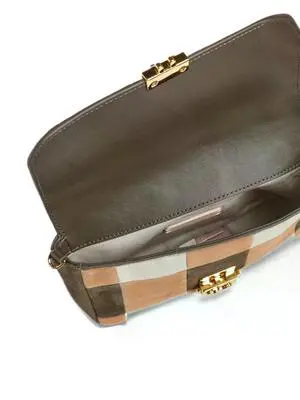 COCCINELLE Mini C-me Lock Patchwork-design Shoulder Bag