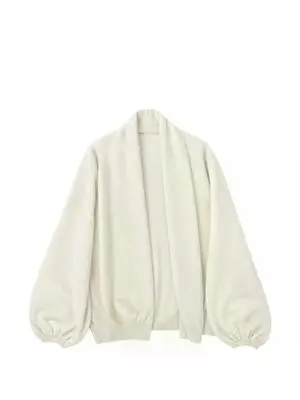 Frenckenberger Gypsy Shawl-collar Cardigan - Neutrals