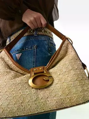 Guess Camden Large Shoulder Bag - Neutrals
