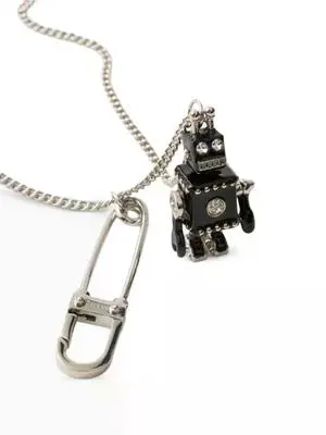 Prada Metal And Enamel Necklace
