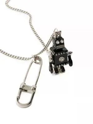 Prada Metal And Enamel Necklace
