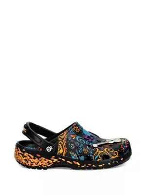 CROCS X Disney Pixar Coco Graphic-print Jibbitz-embellished Mules - Black