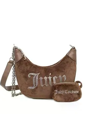 Juicy Couture Kimberly Crystal-embellished Chain-link Shoulder Bag - Brown
