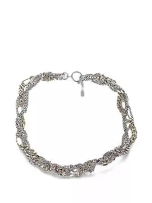 JUSTINE CLENQUET Jena Layered Chain Choker - Silver