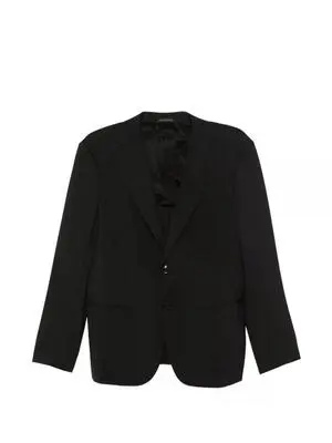 Giorgio Armani Single-breasted Notch-lapel Suit - Black