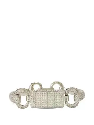 Gucci Horsebit Crystal Bracelet - Silver