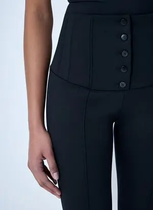 Jacquemus High-waisted Buttoned Cycling Pants