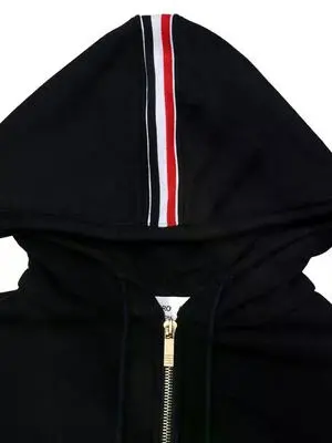 Thom Browne Loopback Zip-up Hoodie