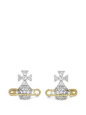 VIVIENNE WESTWOOD Safety-pin Earrings - Silver