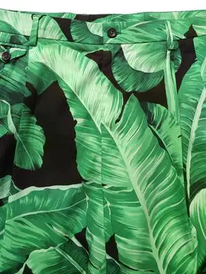 Dolce & Gabbana Banana Leaf-print Bermuda Shorts