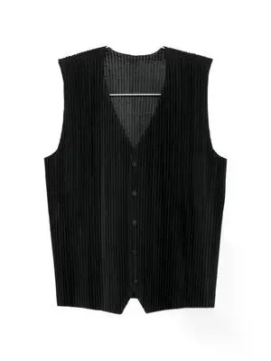 Issey Miyake Plissé-effect Waistcoat