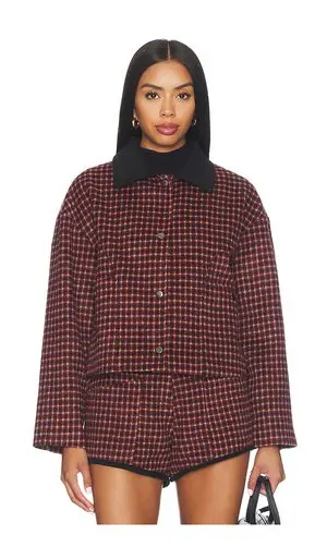 Line & Dot Norma Jacket In Red